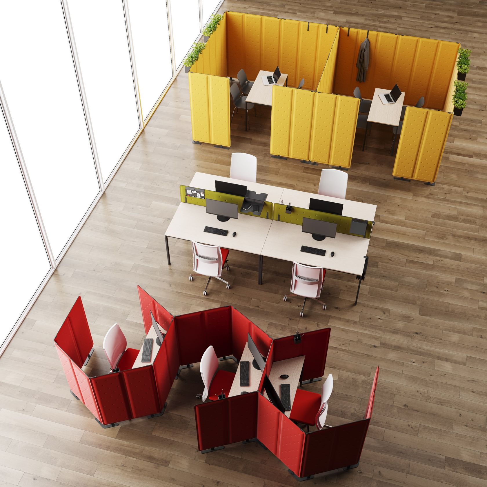 SUITE | Rectangular office desk Suite Collection By Steelbox by ...