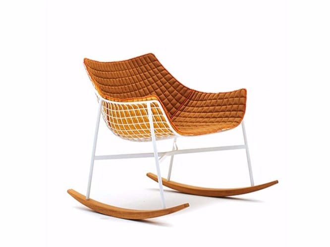 SUMMER SET | Rocking easy chair By Varaschin design Christophe Pillet