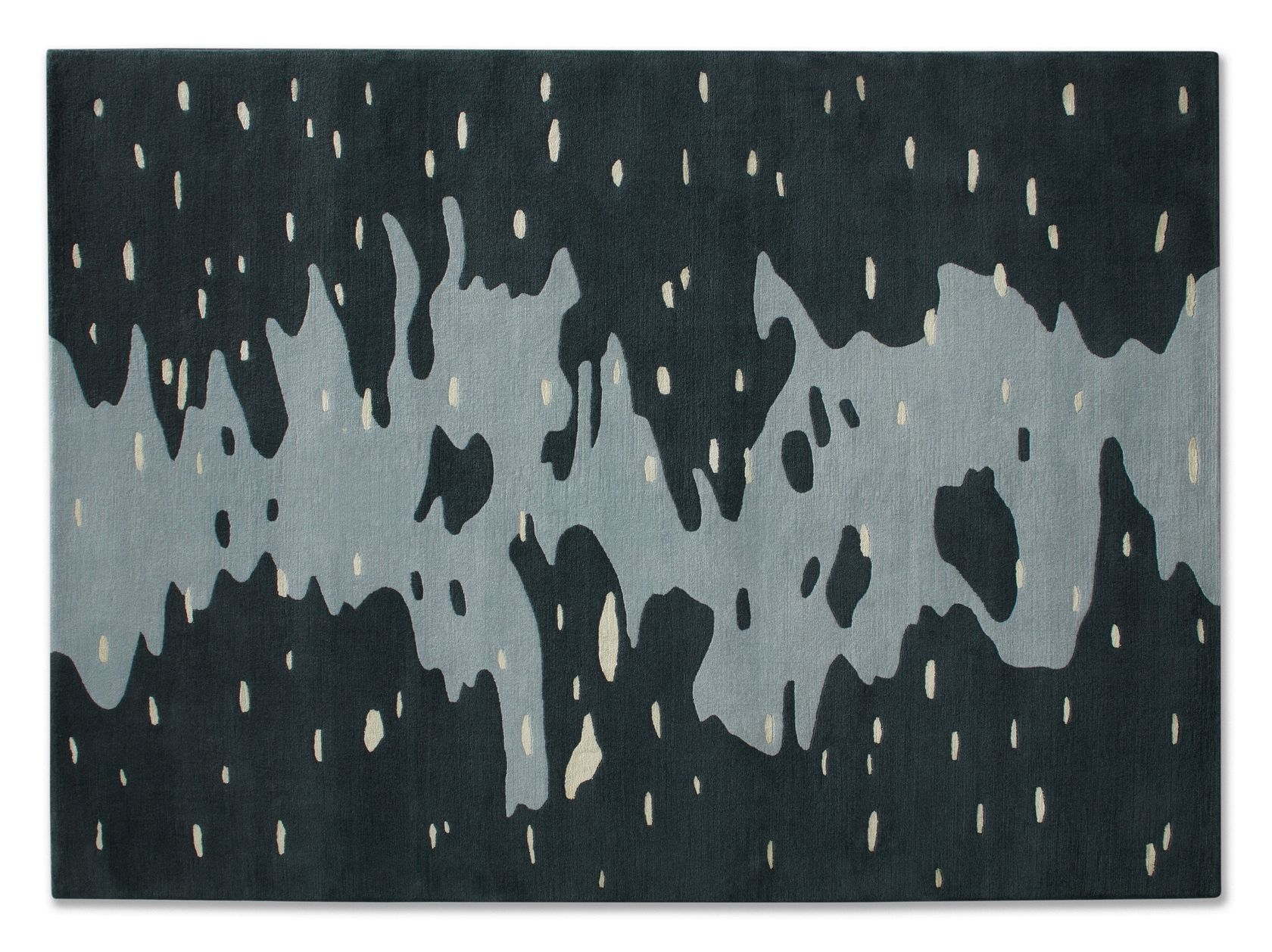 Hand knotted rug in wool and silk SUN SHAFT All at sea Collection By ...