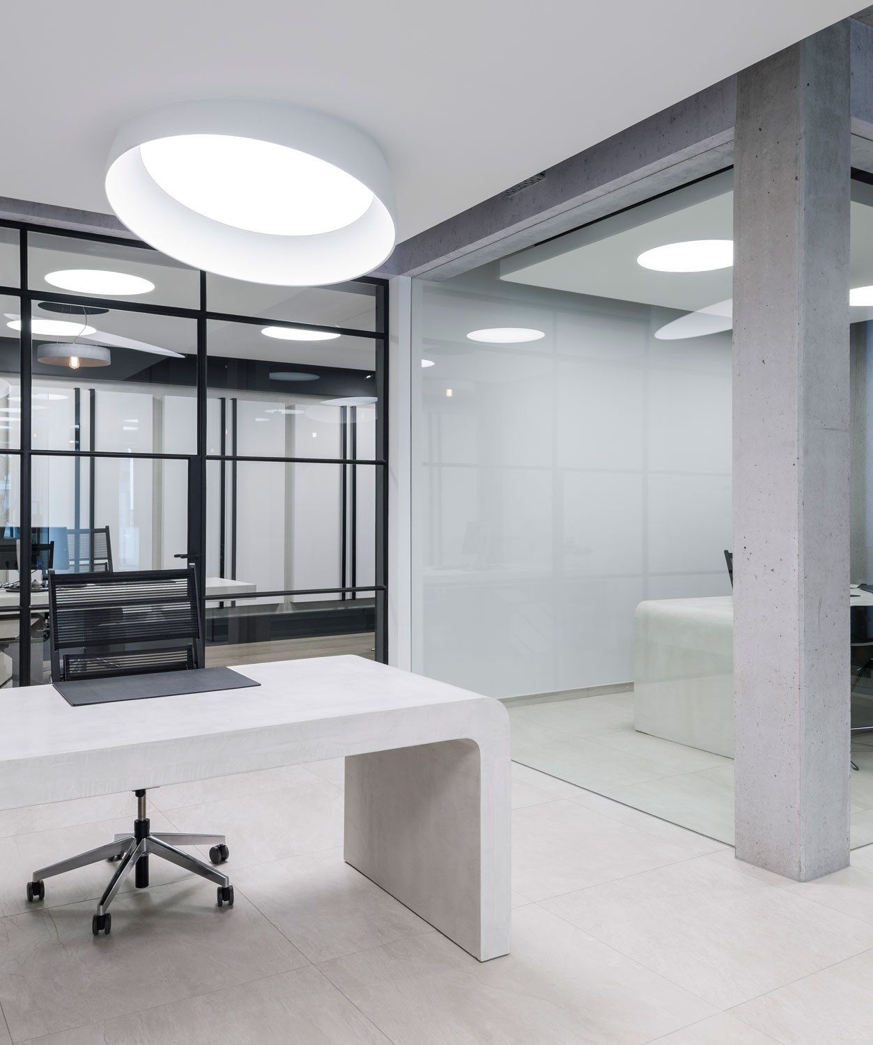 SUPERDOME RECESSED LED semi-inset ceiling lamp By Delta Light