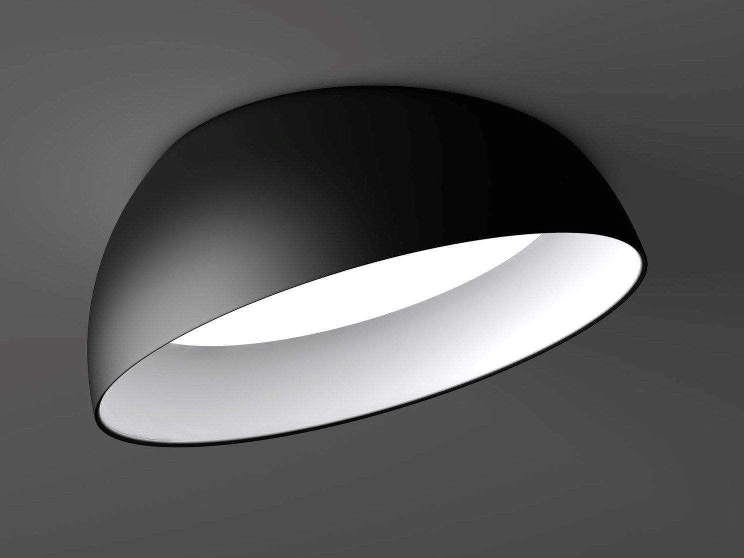 SUPERDOME RECESSED LED semi-inset ceiling lamp By Delta Light