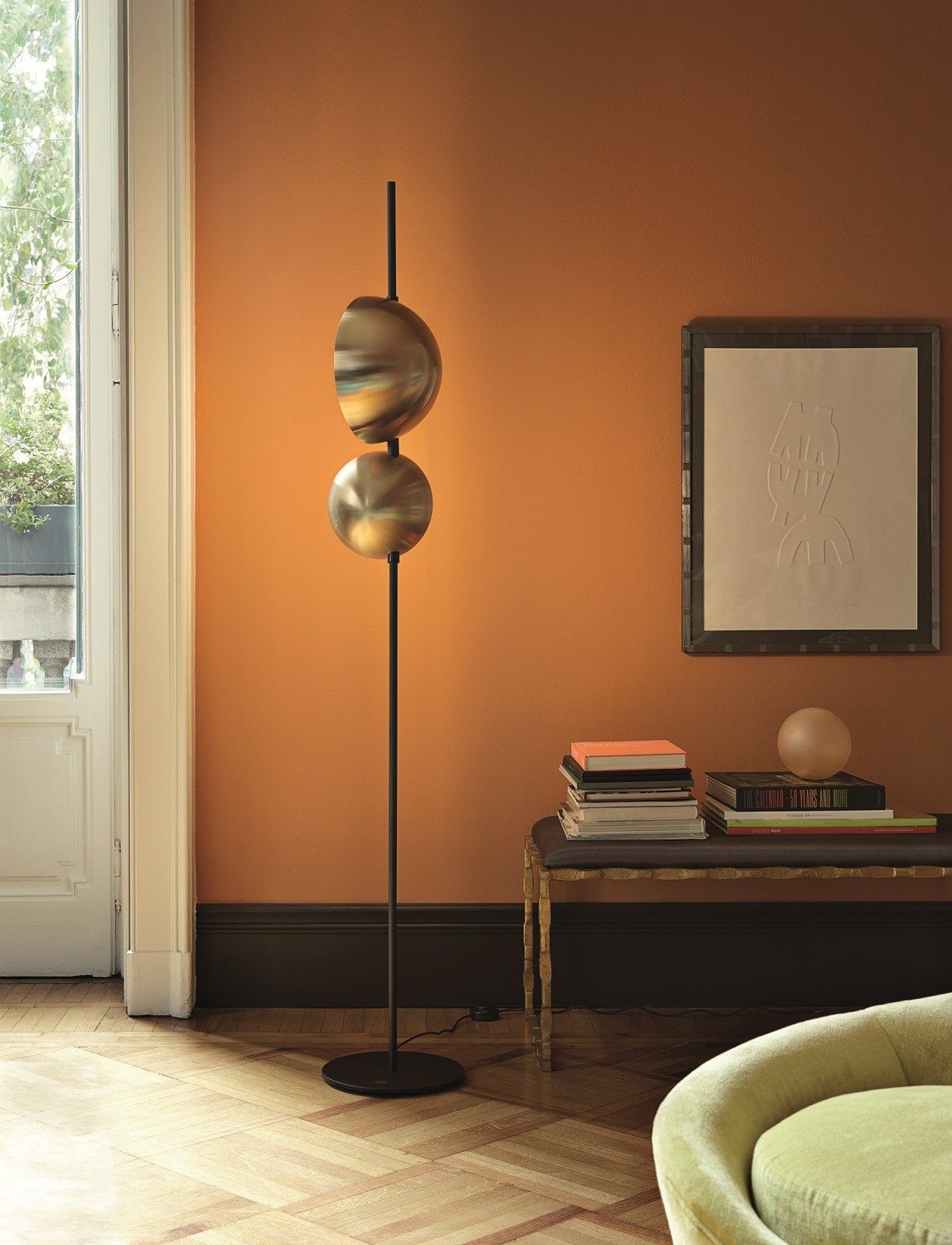 SUPERLUNA - 397 floor lamp By Oluce design Victor Vasilev