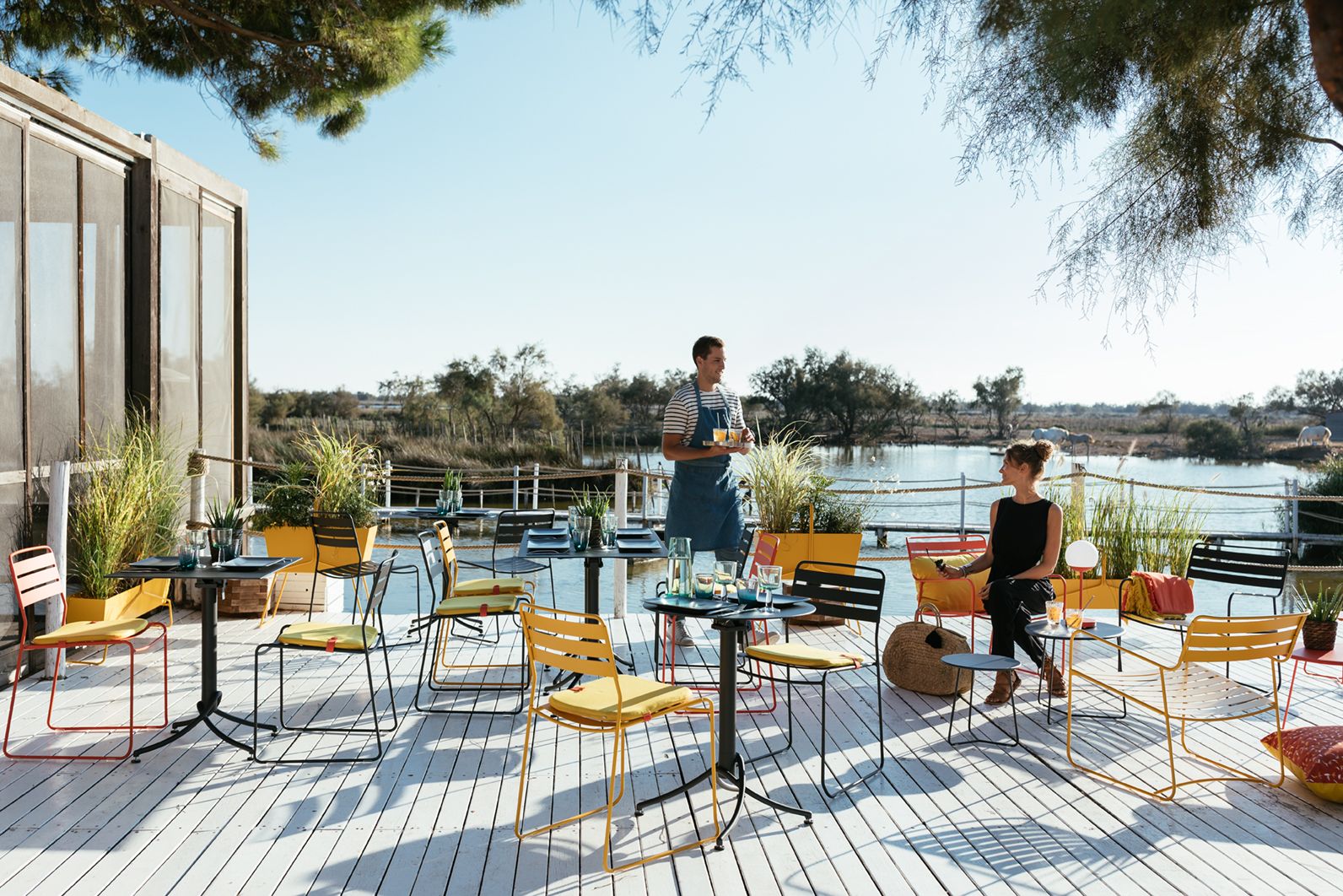 SURPRISING | Teak chair Surprising Collection By Fermob design Harald ...