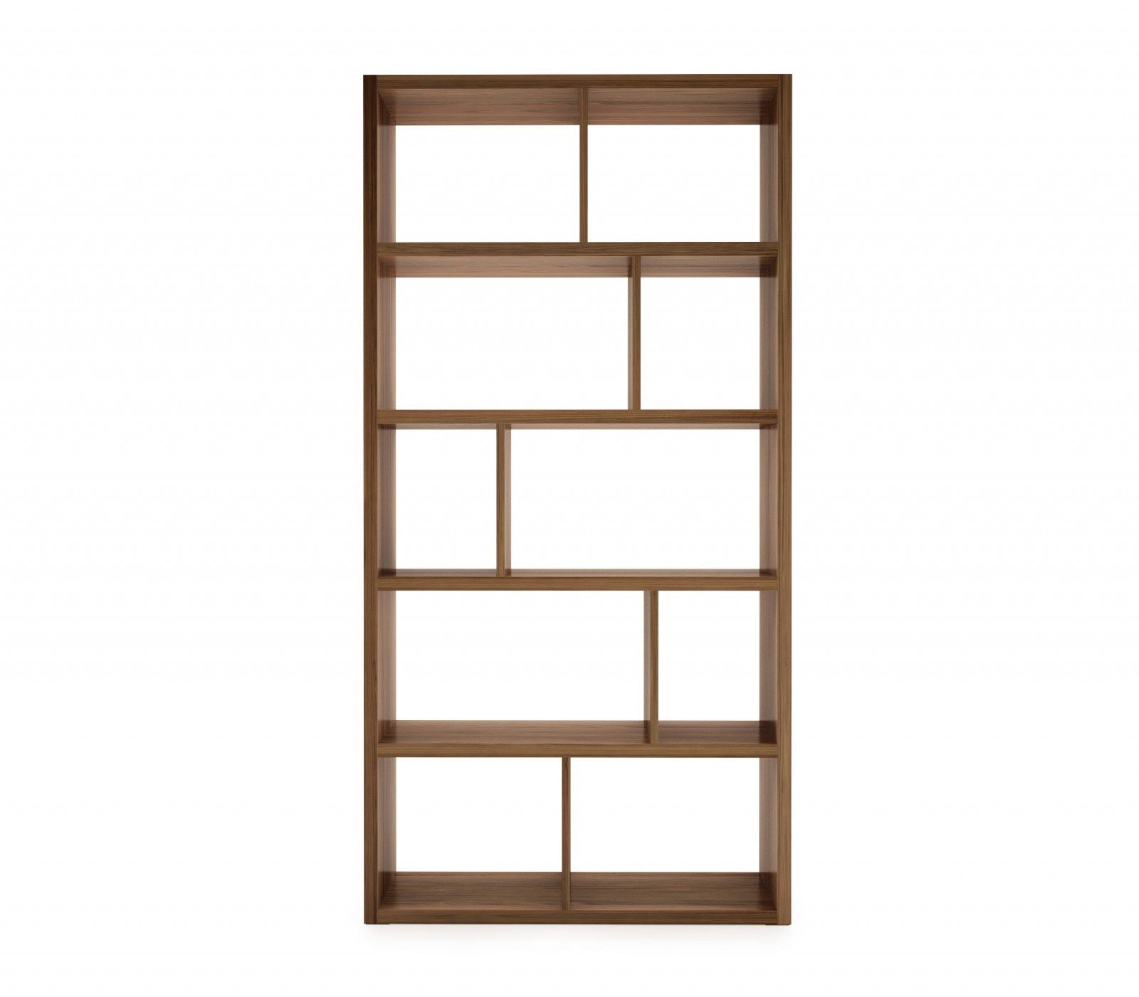 SWAN Open walnut bookcase By Huppé | design Joël Dupras