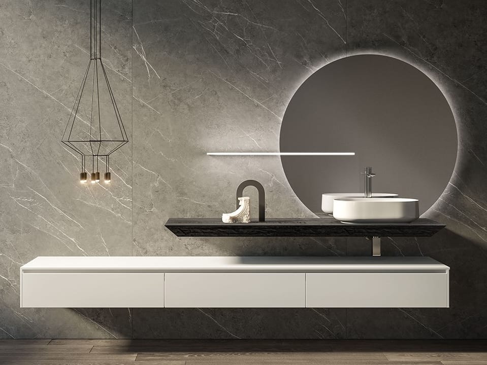 SWING 4.01 vanity unit By BMT design Lorenzo Granocchia