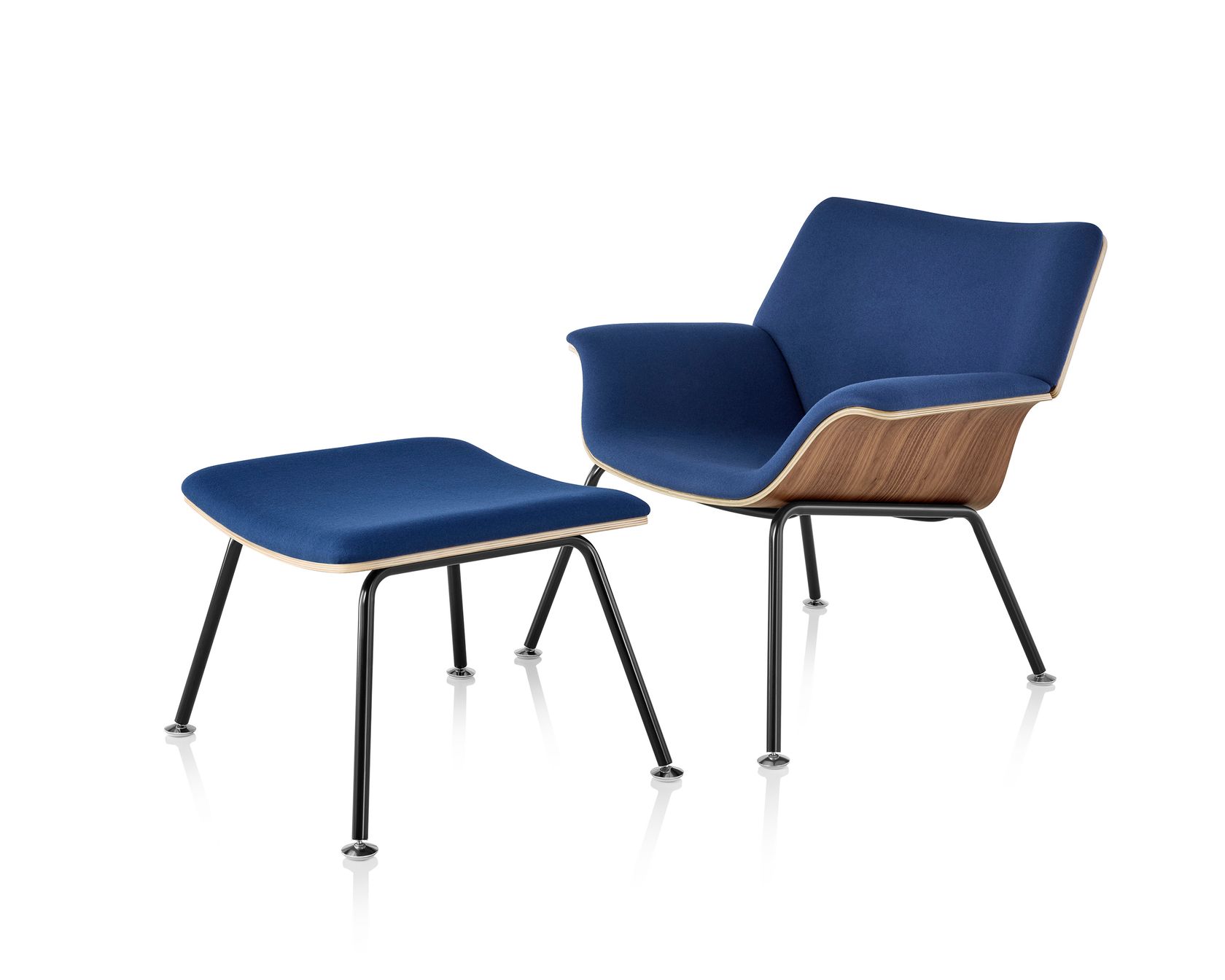 SWOOP Fabric easy chair with armrests By Herman Miller | design Brian Kane
