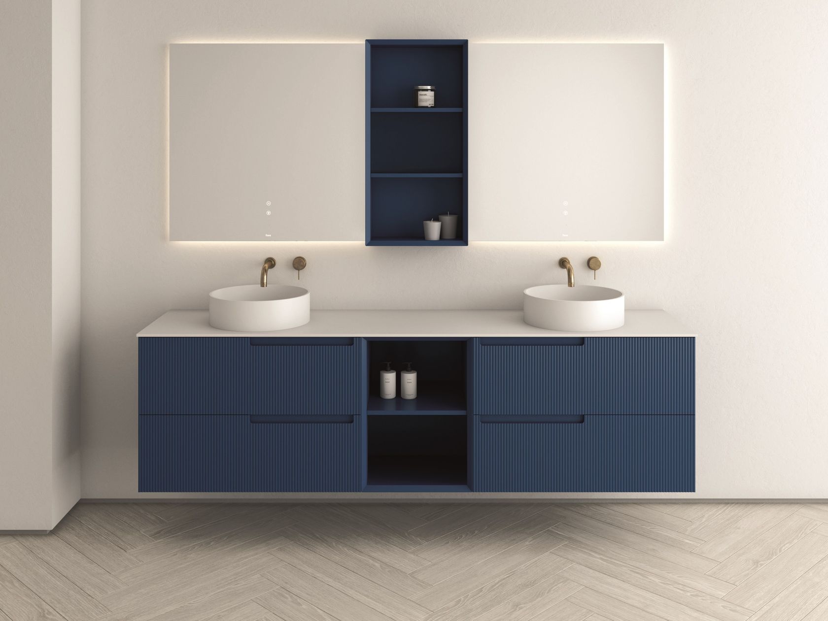 SYNERGY | Vanity unit with drawers Synergy Collection By Fiora