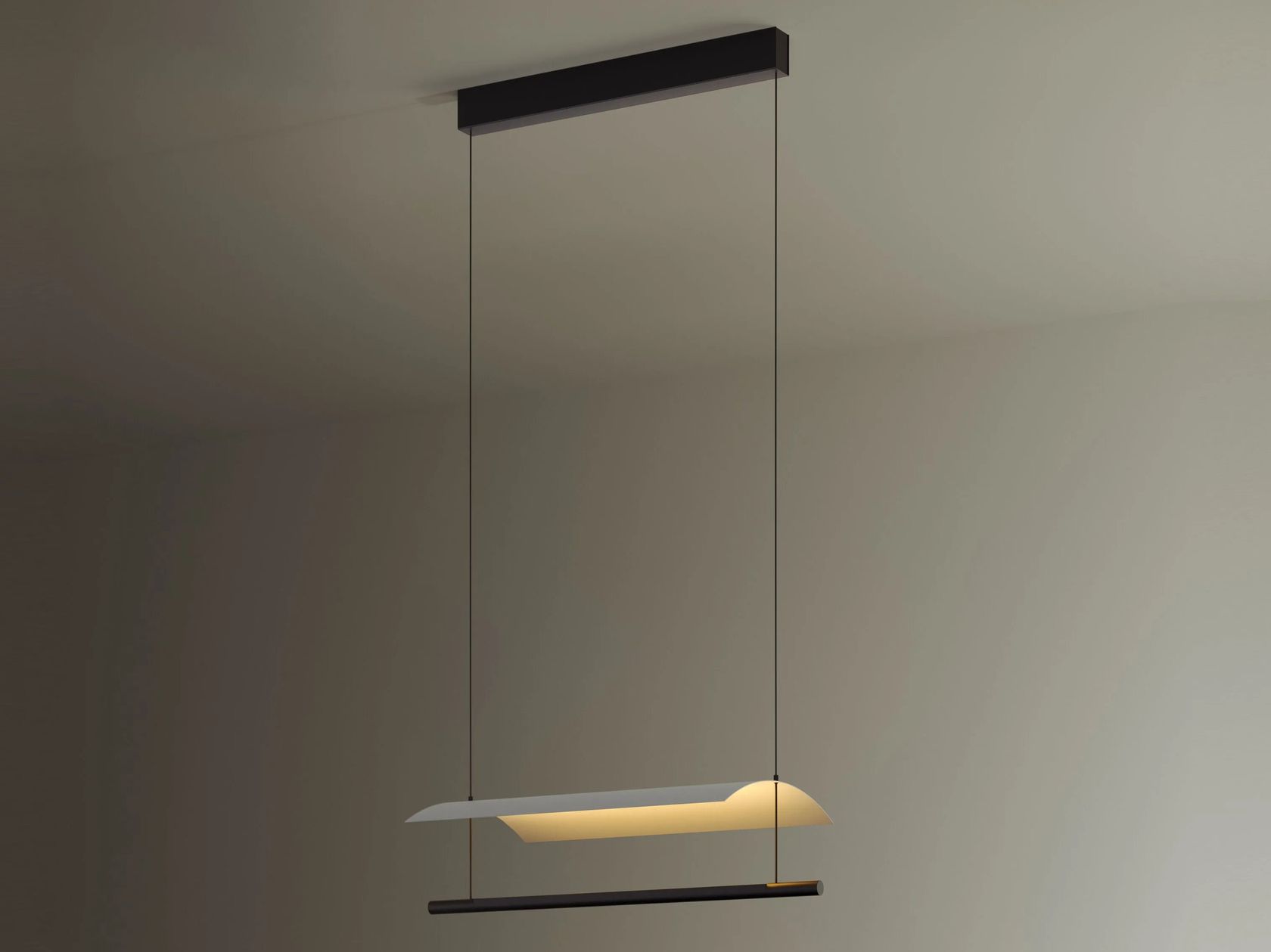 LÁMINA 45/85 LED metal pendant lamp By Santa & Cole | design Antoni Arola