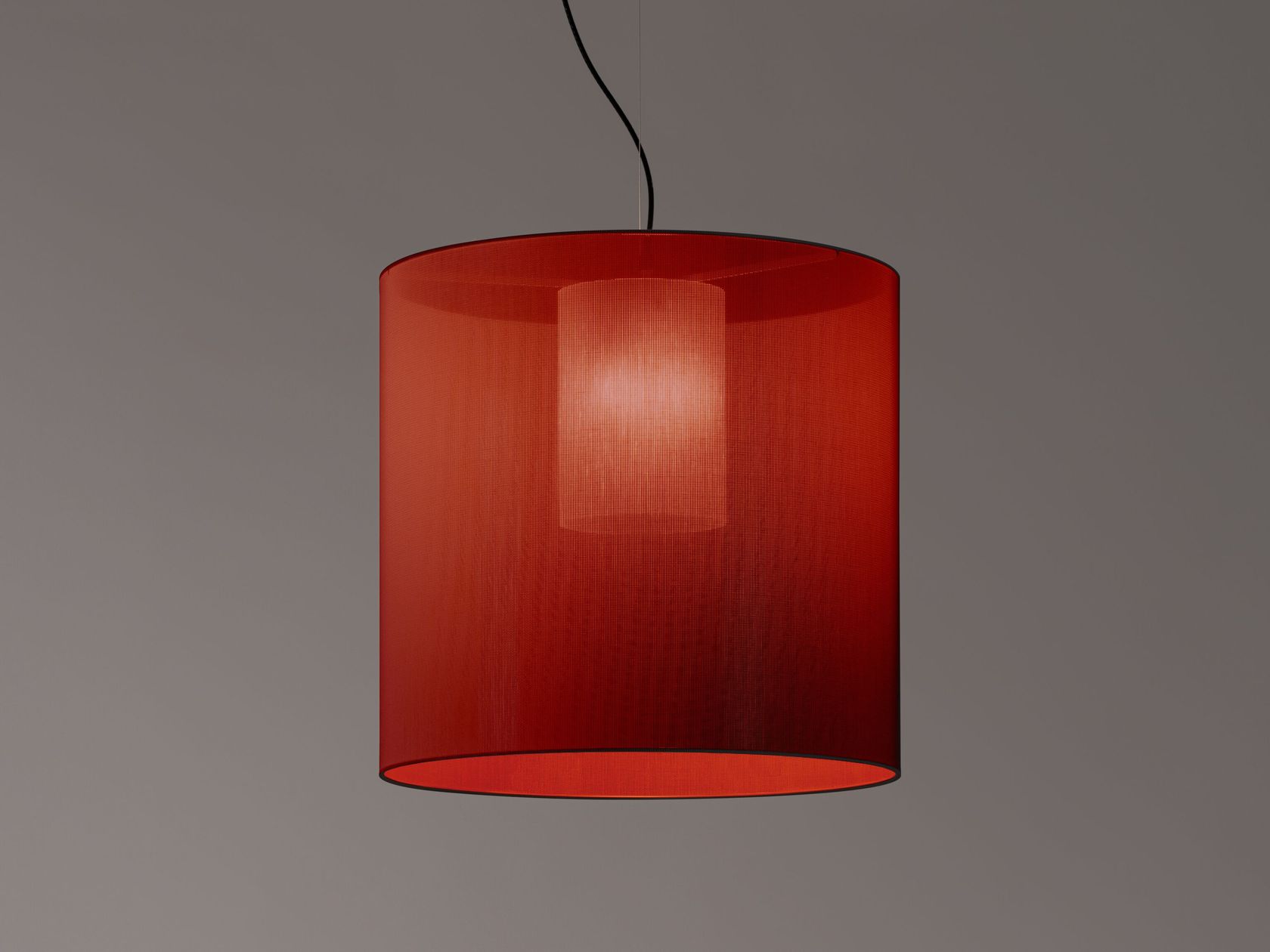 MOARÉ LED polyester pendant lamp By Santa & Cole | design Antoni Arola