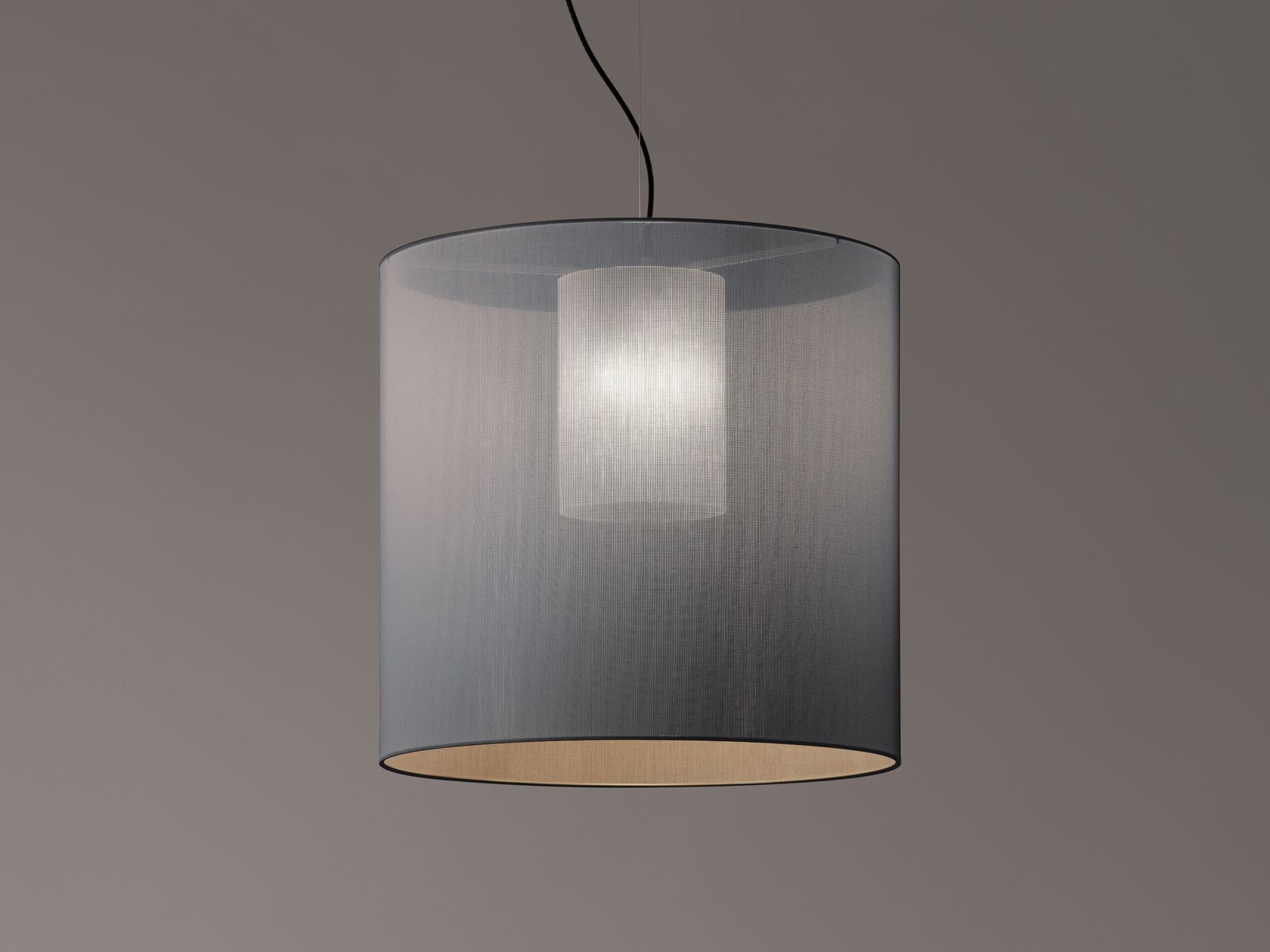 MOARÉ LED polyester pendant lamp By Santa & Cole | design Antoni Arola