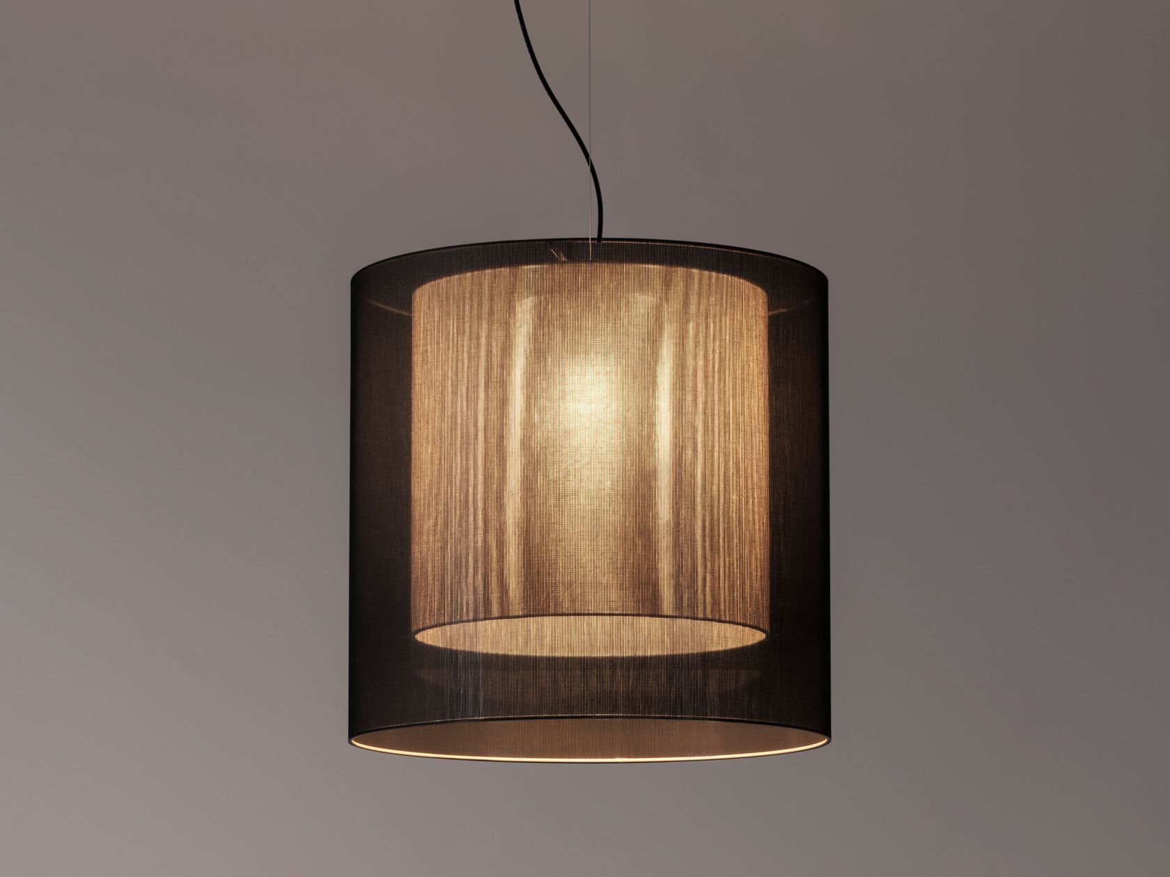 MOARÉ LED polyester pendant lamp By Santa & Cole | design Antoni Arola