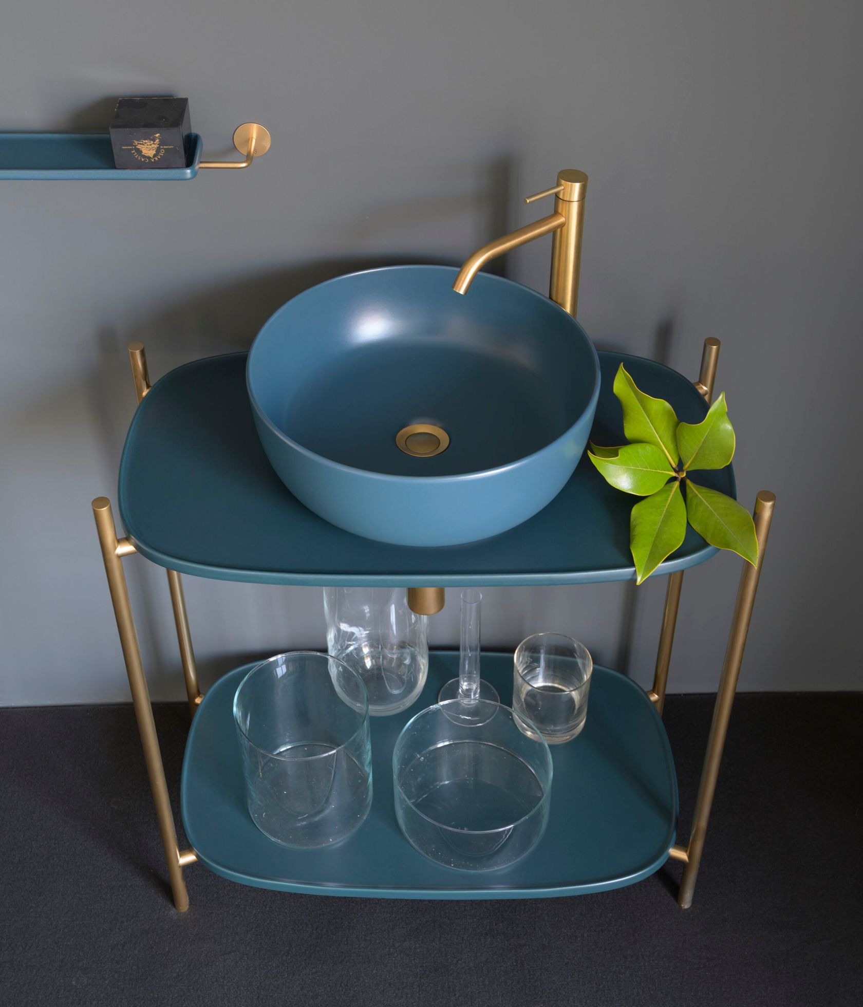 LAILA Floor-standing metal vanity unit By Scarabeo Ceramiche