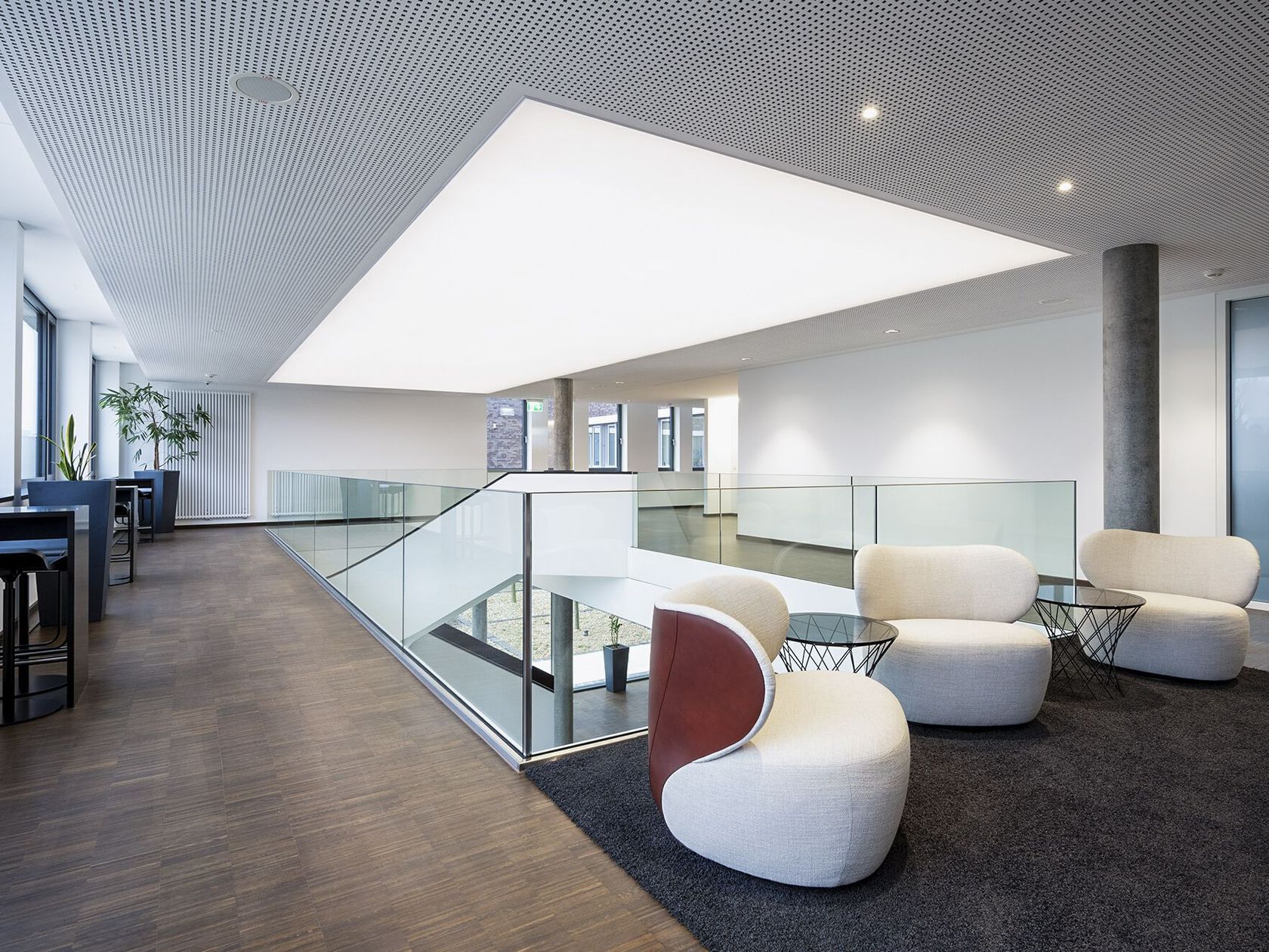 LED LIGHTBOXX SKY Hanging acoustic panel By Schallsauger