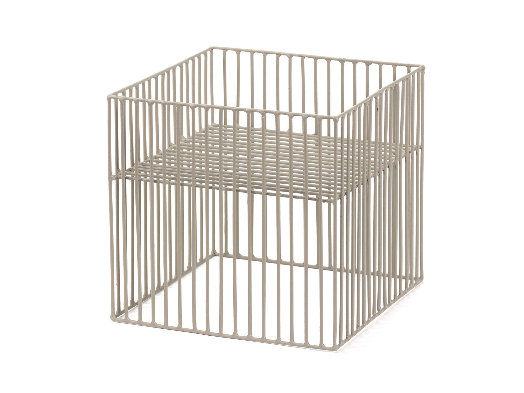 BASKET GREY TURN Iron basket By Serax