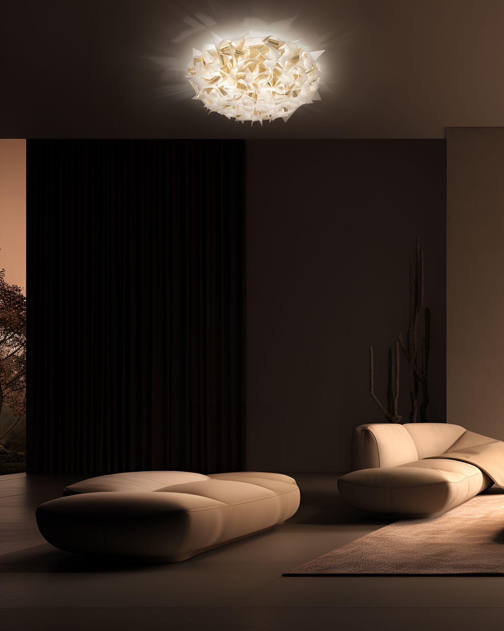 VELI AUREA Opalflex® ceiling lamp / wall lamp By Slamp | design Adriano ...