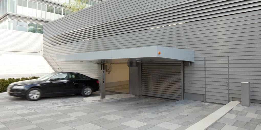 Sectional door Slatted exterior doors By ASSA ABLOY Entrance Systems