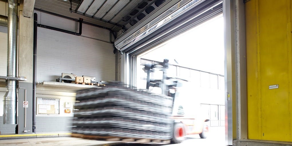 Sectional door Slatted exterior doors By ASSA ABLOY Entrance Systems