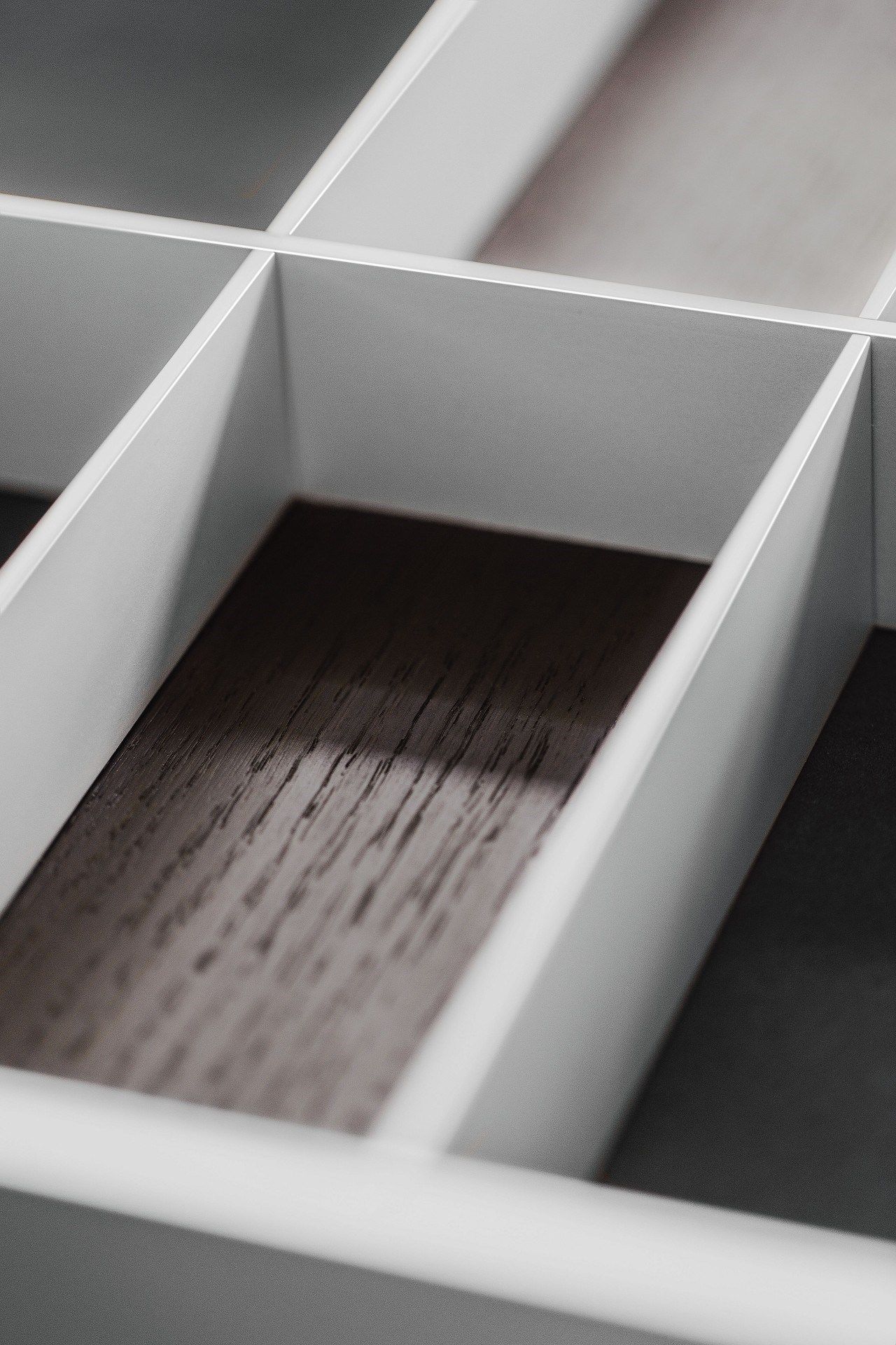 Interior Accessories in chestnut Aluminium and wood Drawer insert By ...