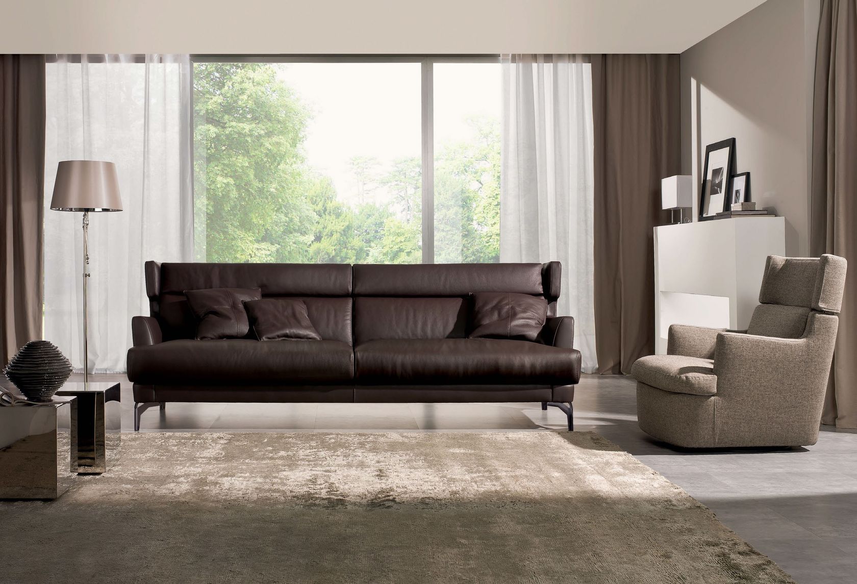 WELL | Leather sofa Well Collection By CTS SALOTTI design MARCONATO ...