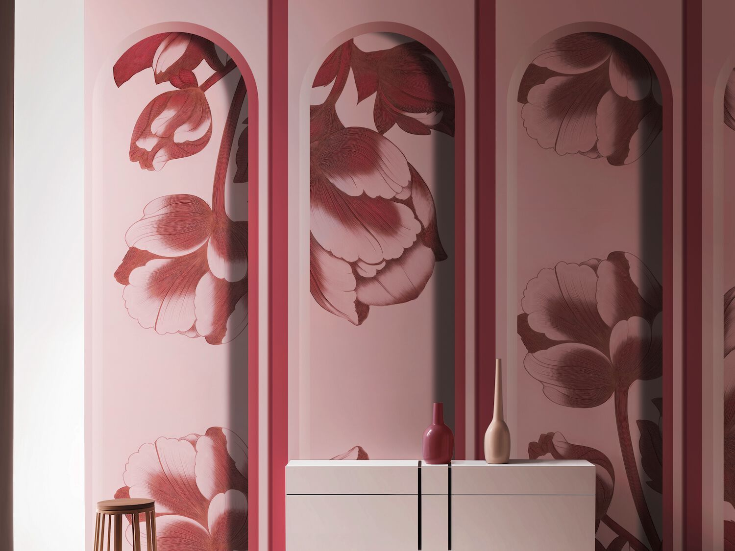 Customizable SpaghettiWall floral wallpapers
