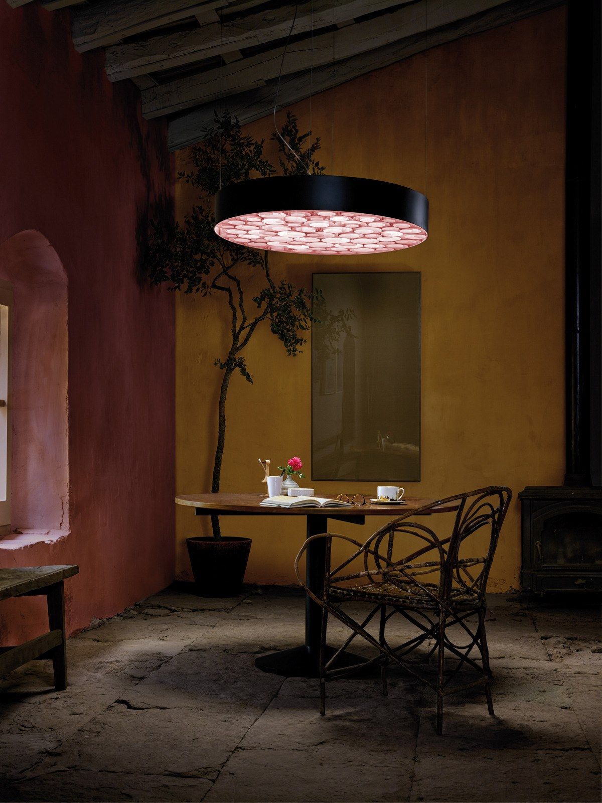 SPIRO Handmade wood veneer pendant lamp By LZF | design Remedios Simón
