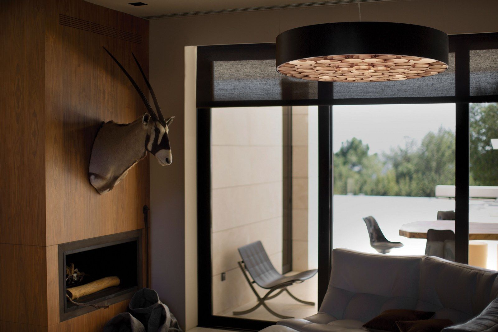 SPIRO Handmade wood veneer pendant lamp By LZF | design Remedios Simón