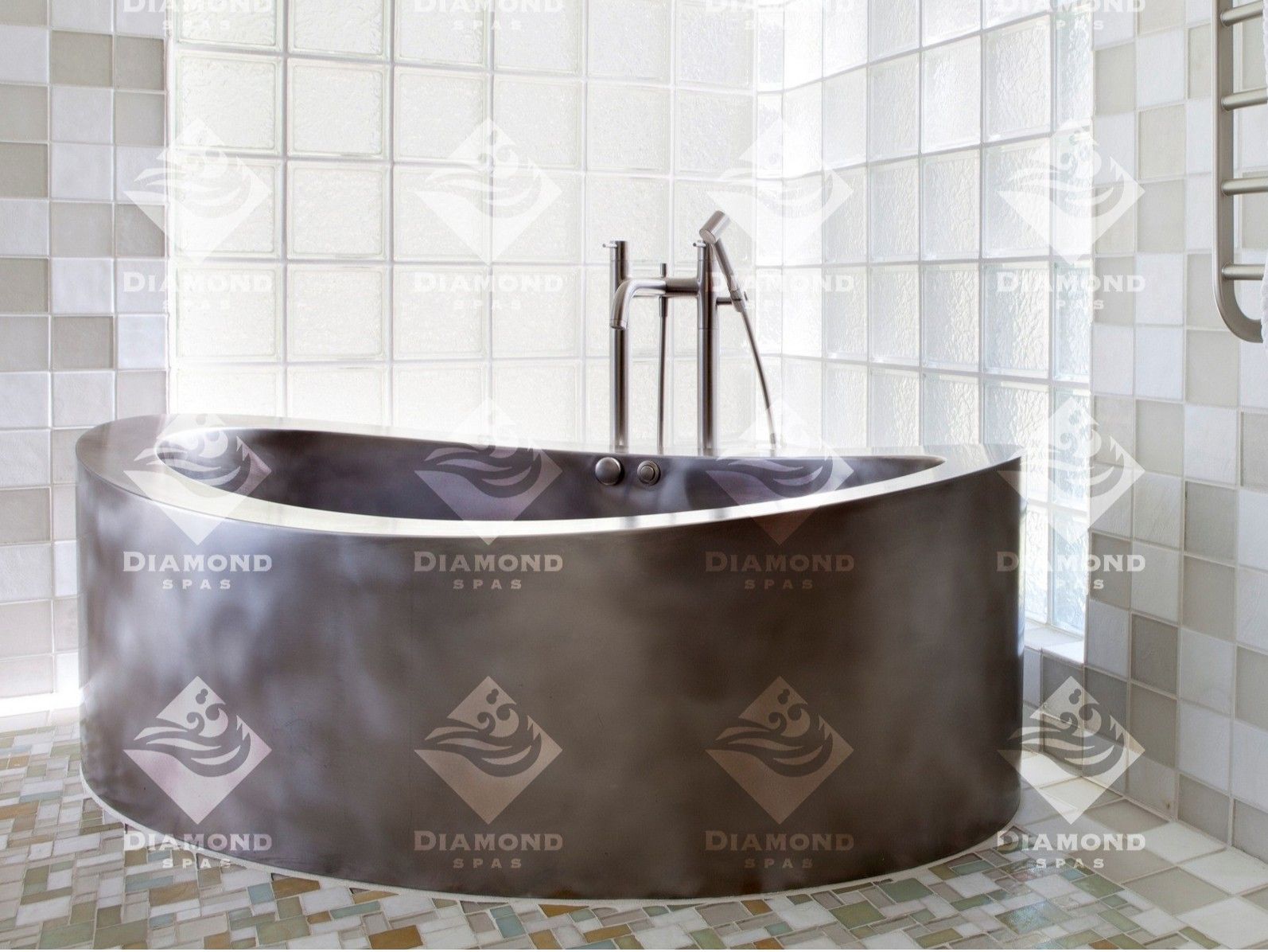 Stainless Steel Elliptical Soaking Bath By Diamond Spas