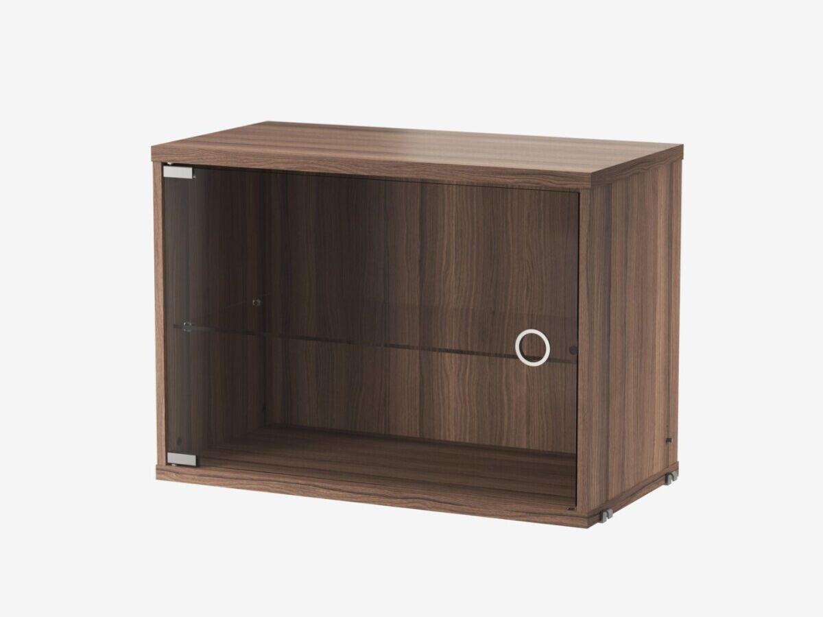 STRING® SYSTEM CABINET WITH SWING GLASS DOORS Wall cabinet By String Furniture | design Nils ...