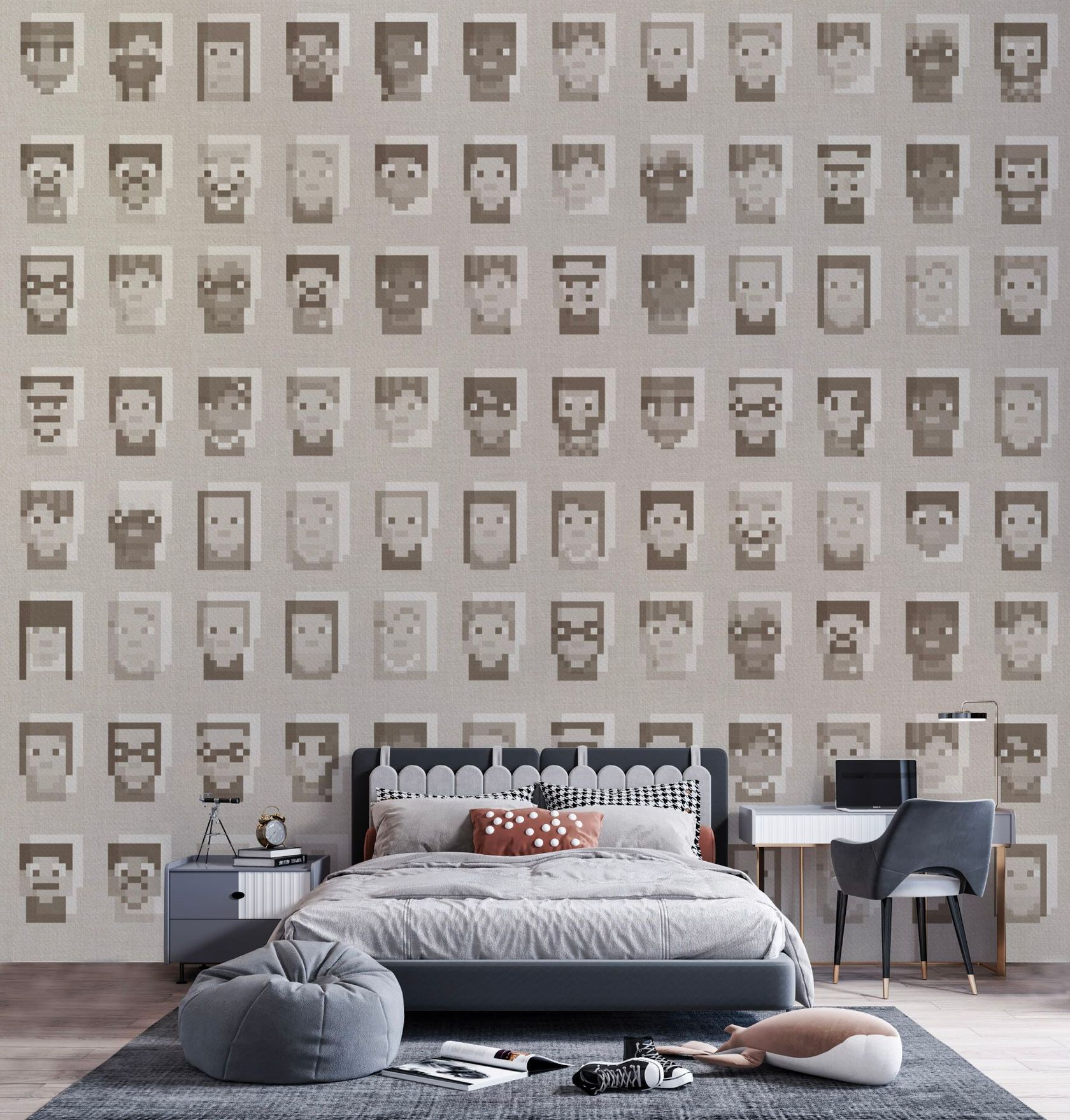 MINERS Motif kids wallpaper By Studijo | design Josipa Maras