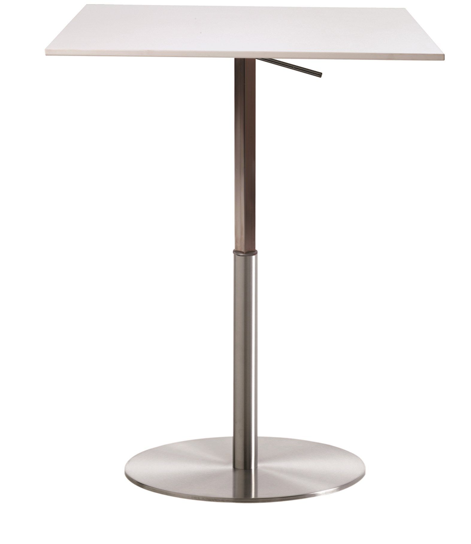 T2 BISTROT Height-adjustable square table By Casamania & Horm