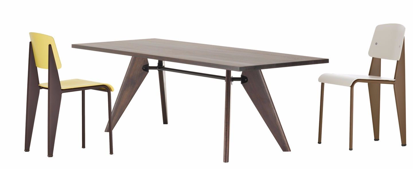 Rechteckiger Tisch aus massivem Holz TABLE SOLVAY By Vitra Design Jean ...
