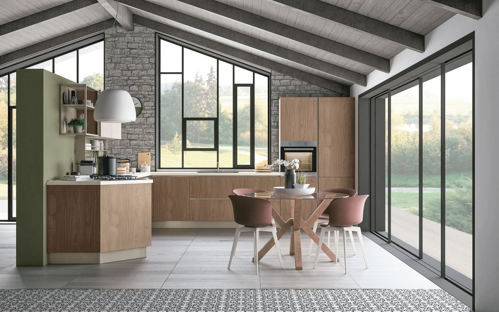 Fitted kitchen TABLET NECK By CREO Kitchens