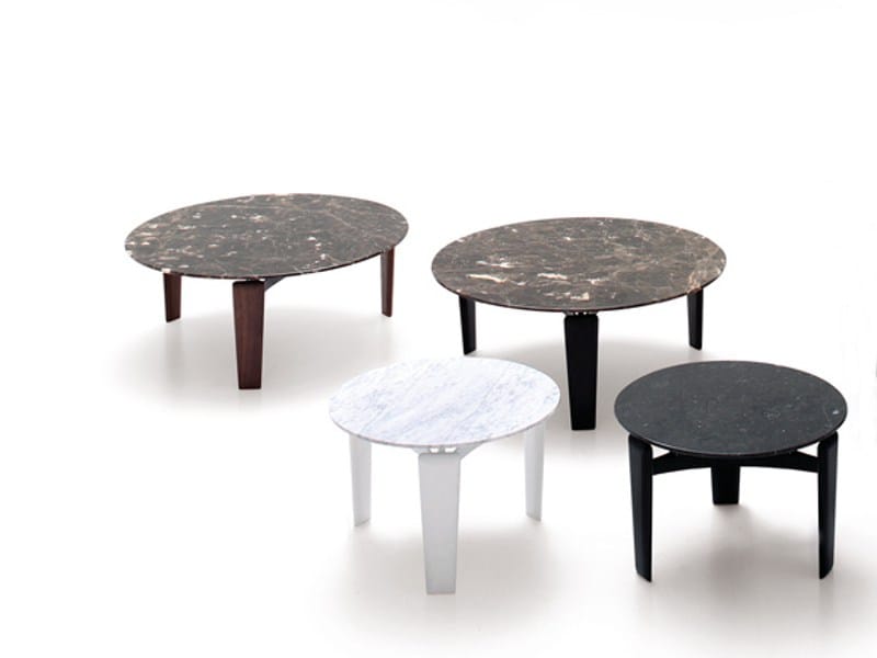 Low round marble coffee table TABLET By arflex design Claesson Koivisto ...