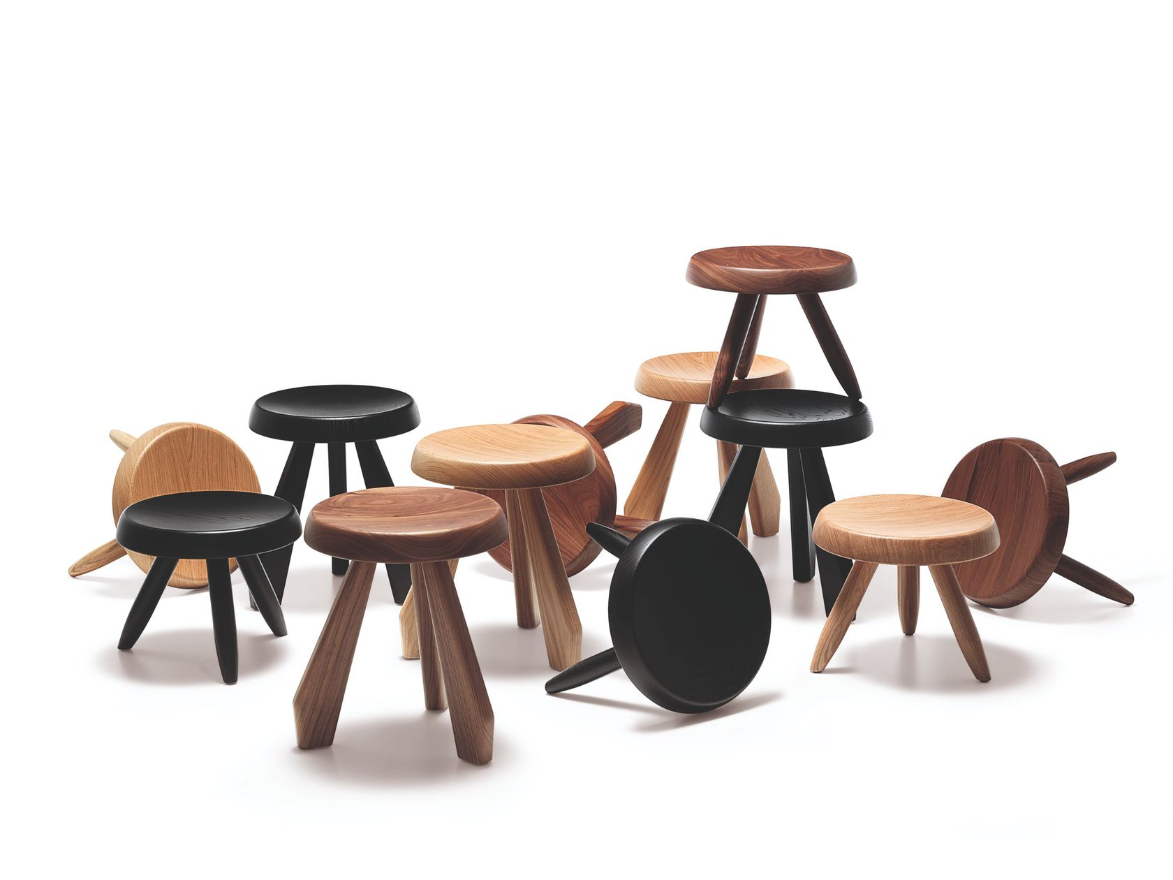 TABOURET MÉRIBEL Stool By Cassina | design Charlotte Perriand