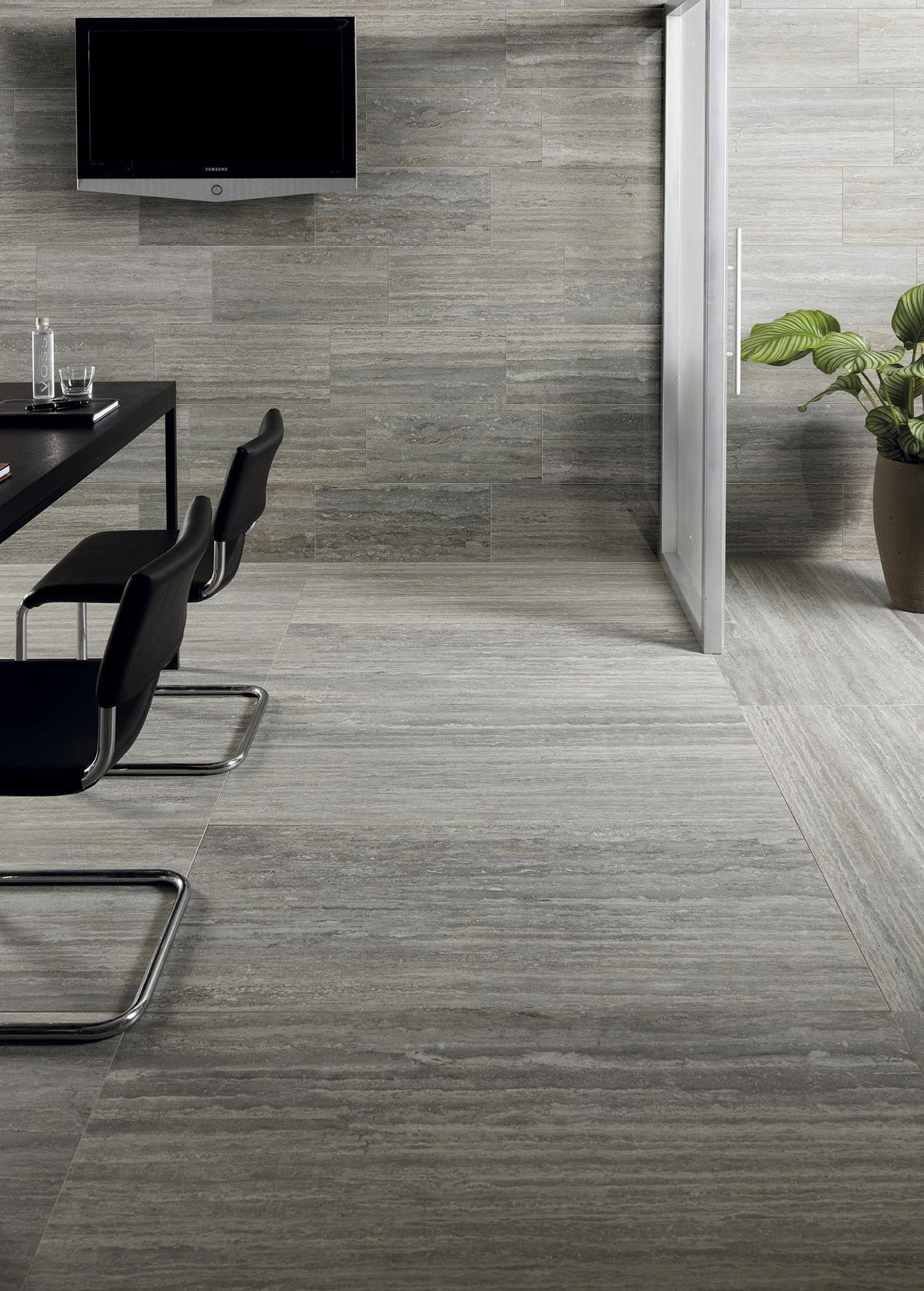 Porcelain stoneware wall/floor tiles with stone effect TALE SILVER ...
