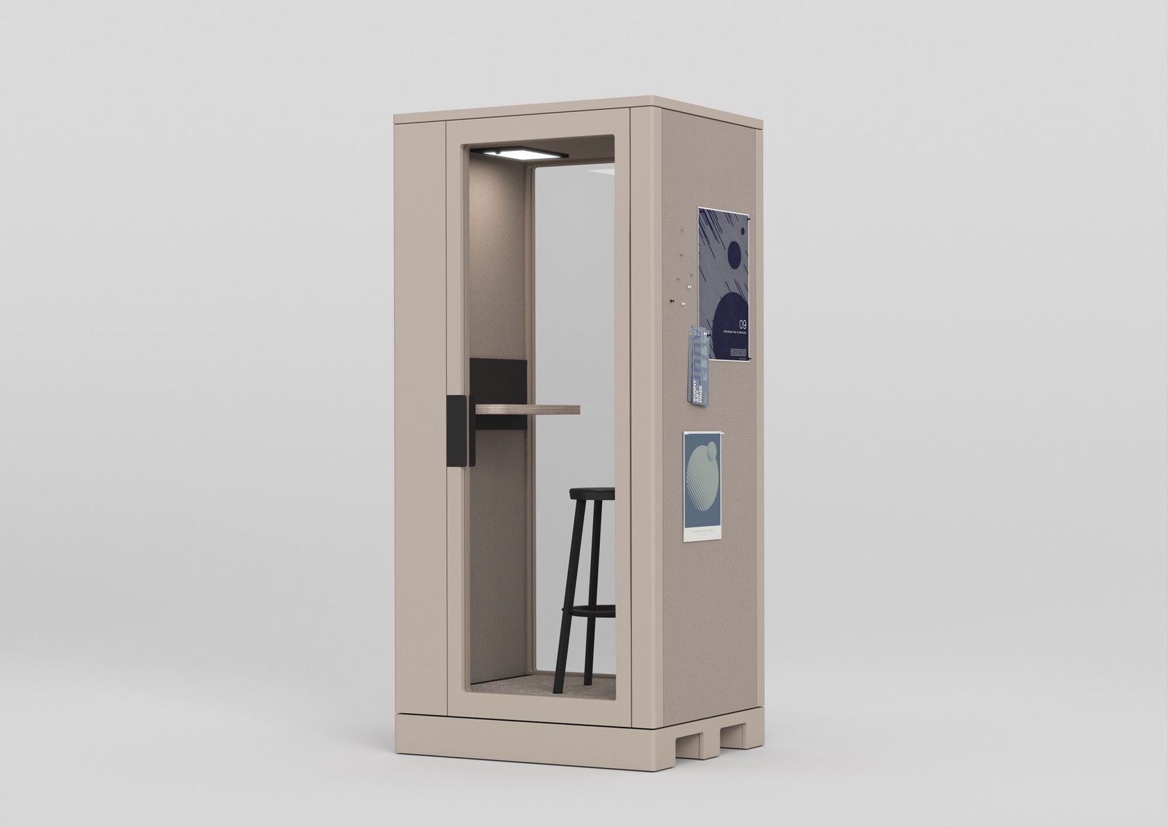 TALKY S75 Acoustic phone booth with integrated lighting By Talky ...