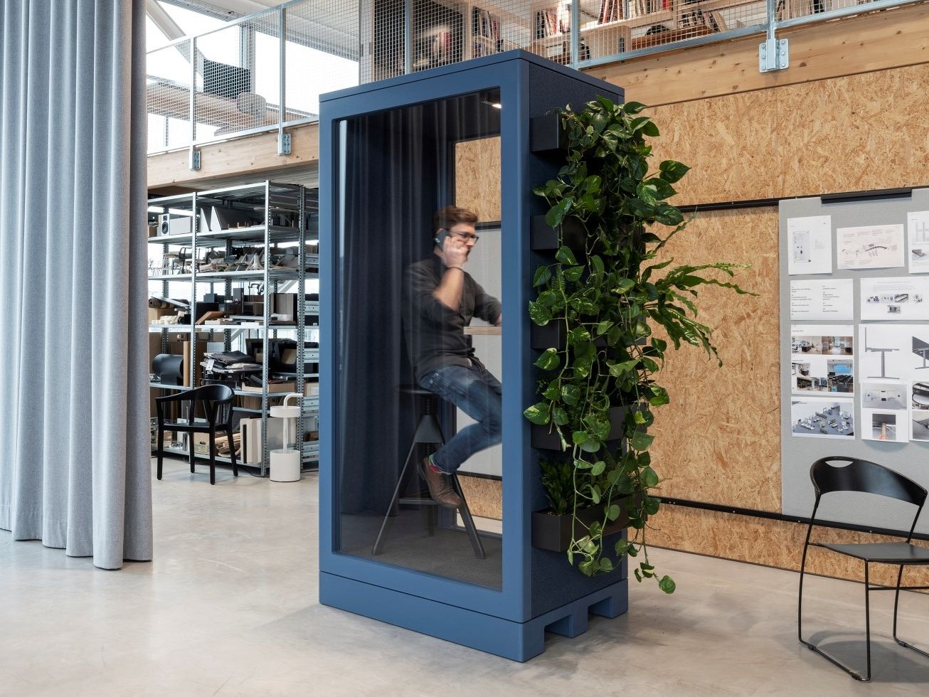 TALKY S75 Acoustic phone booth with integrated lighting By Talky ...