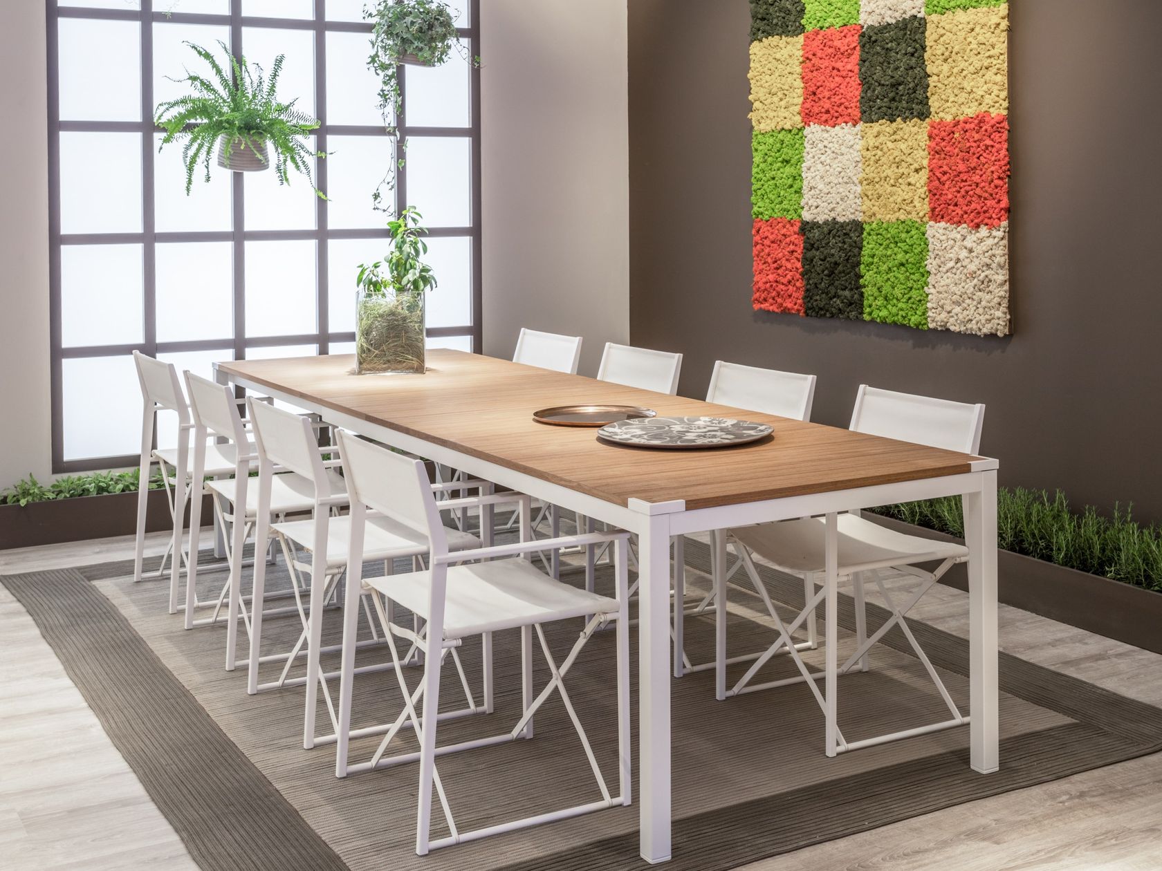 TASIA Mesa extensível de jantar retangular By Coro | design Matteo Nunziati