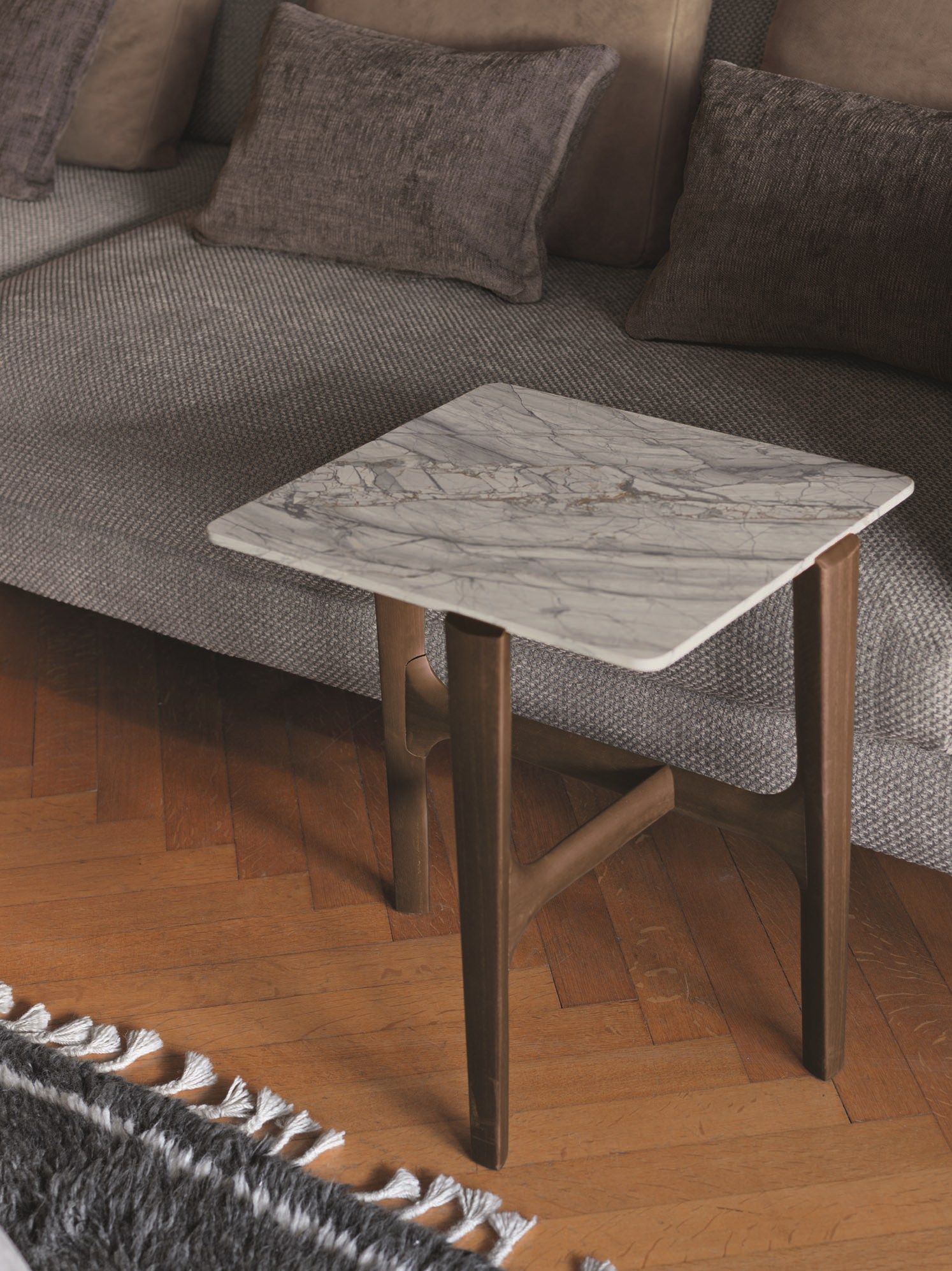 TAY | Rectangular coffee table By Flou design Massimo Castagna