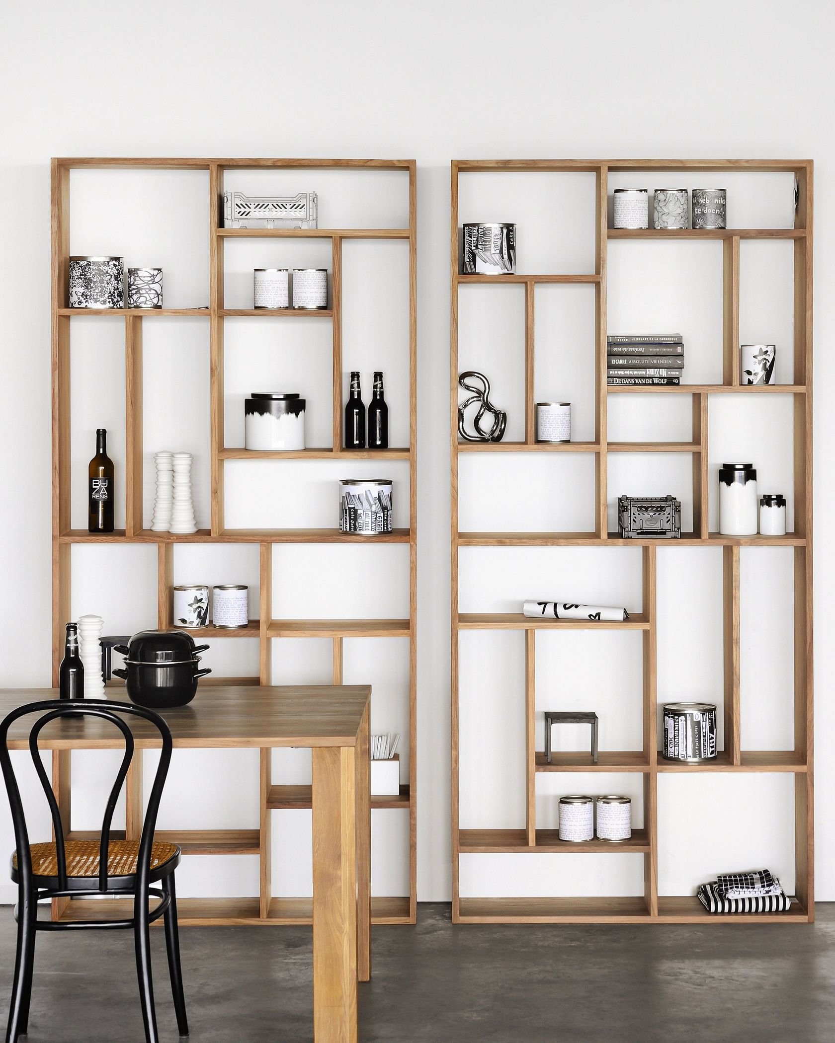 TEAK M-RACK | Teak bookcase By Ethnicraft