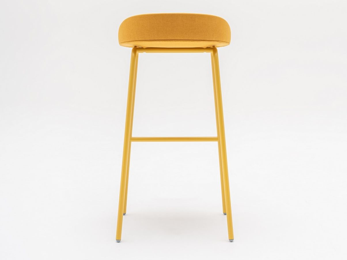 TEAM High fabric stool with footrest By MDD | design Dirk Winkel