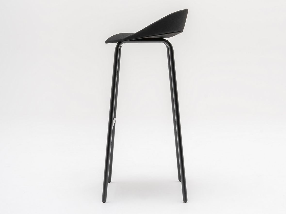 TEAM High fabric stool with footrest By MDD | design Dirk Winkel