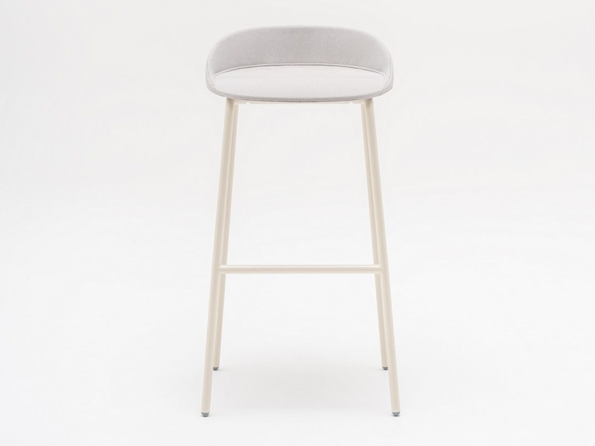 TEAM High fabric stool with footrest By MDD | design Dirk Winkel
