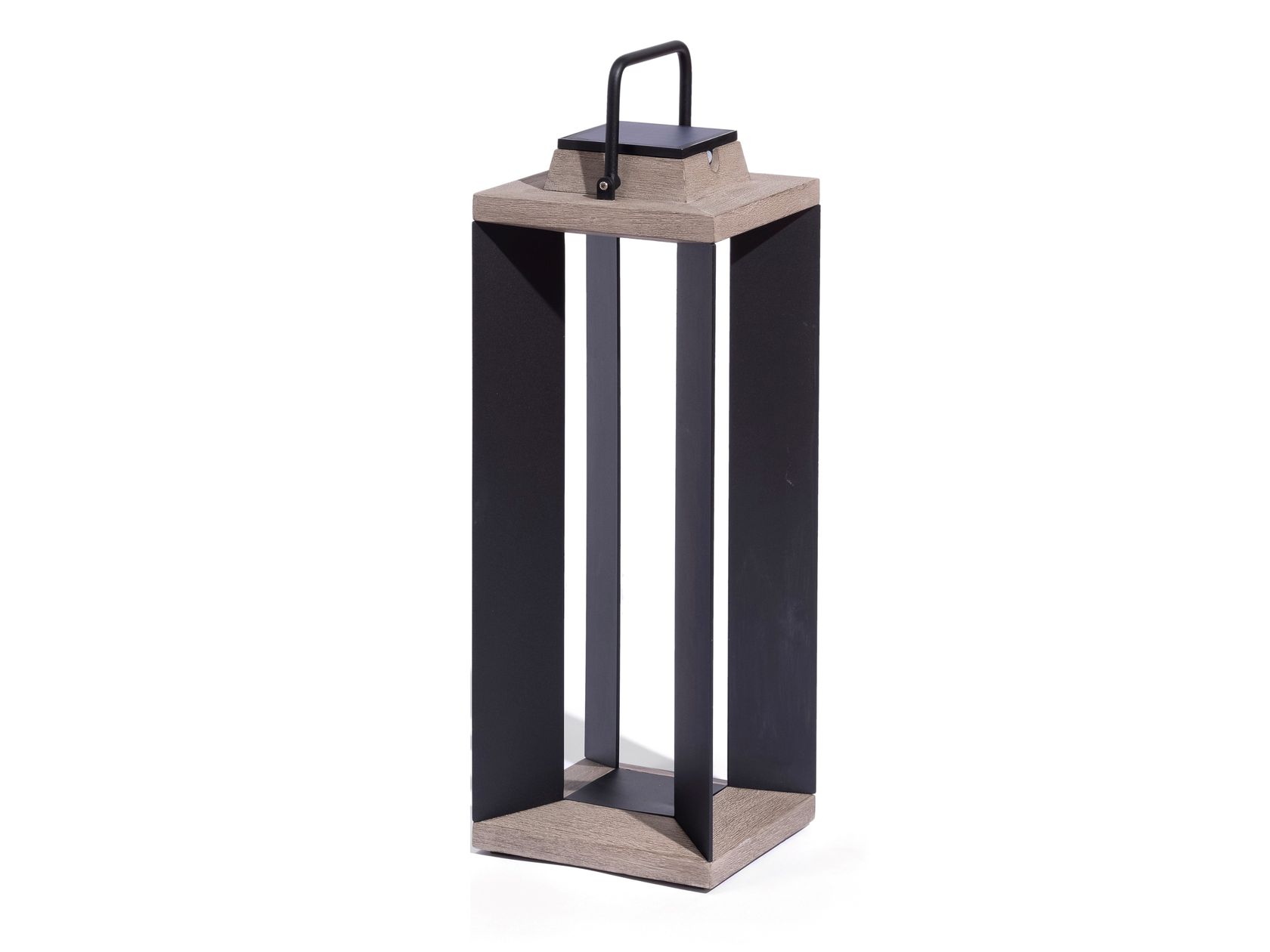 TECKA82 Solar powered aluminium and wood lantern By Les Jardins ...