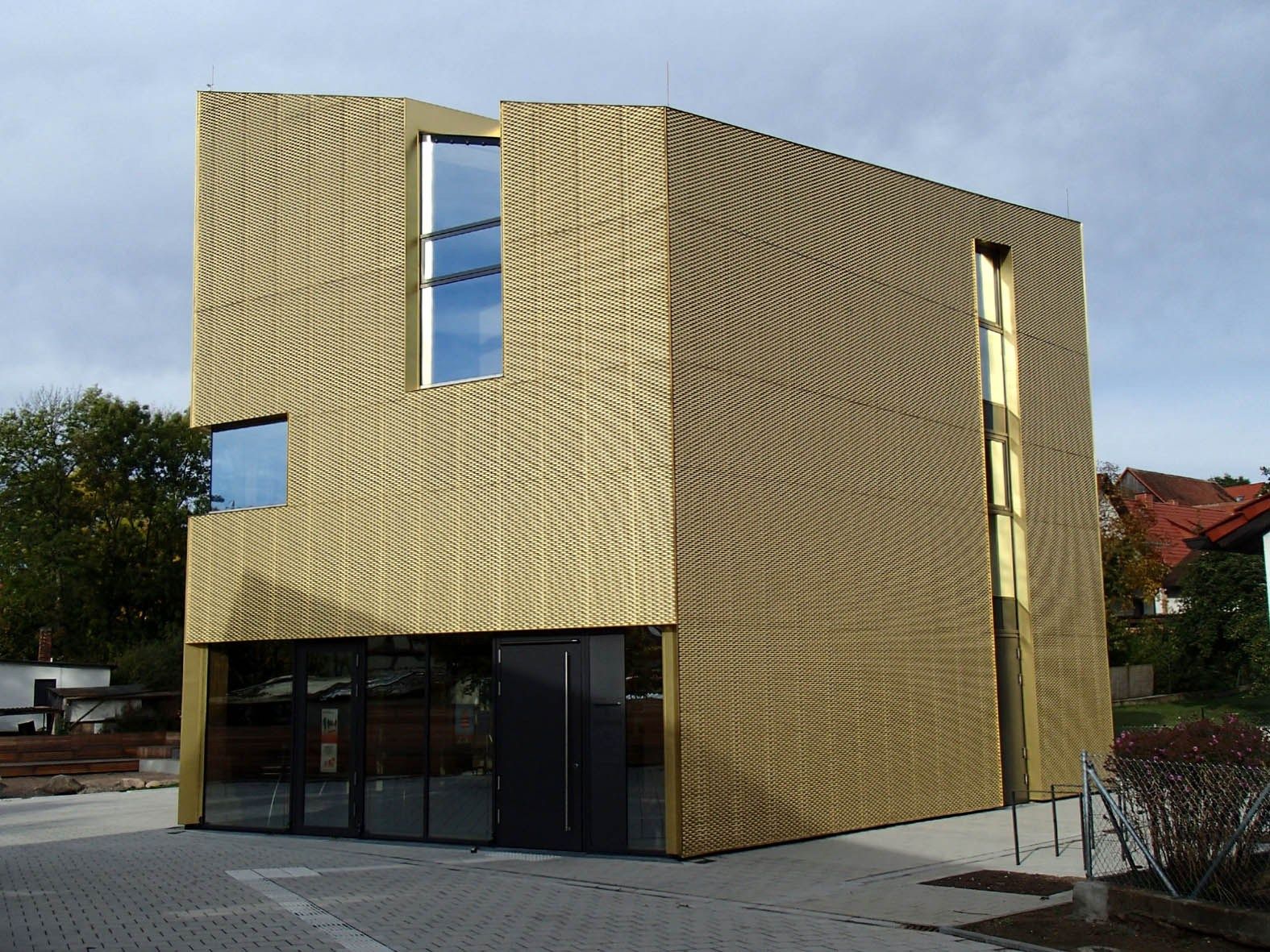 Stretched mesh for facade finish TECU® Design_mesh By KME Architectural ...