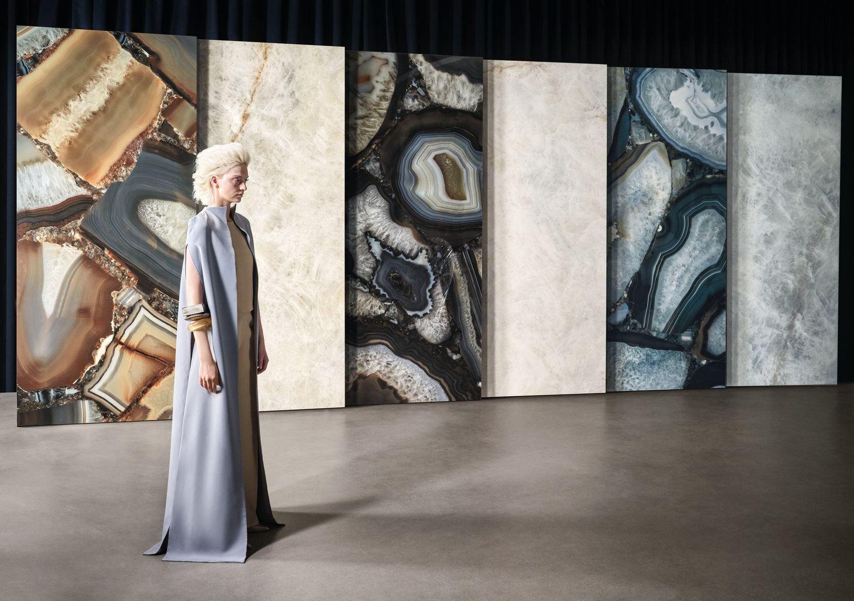 TELE DI MARMO PRECIOUS CRYSTAL AZURE Flooring By EmilCeramica