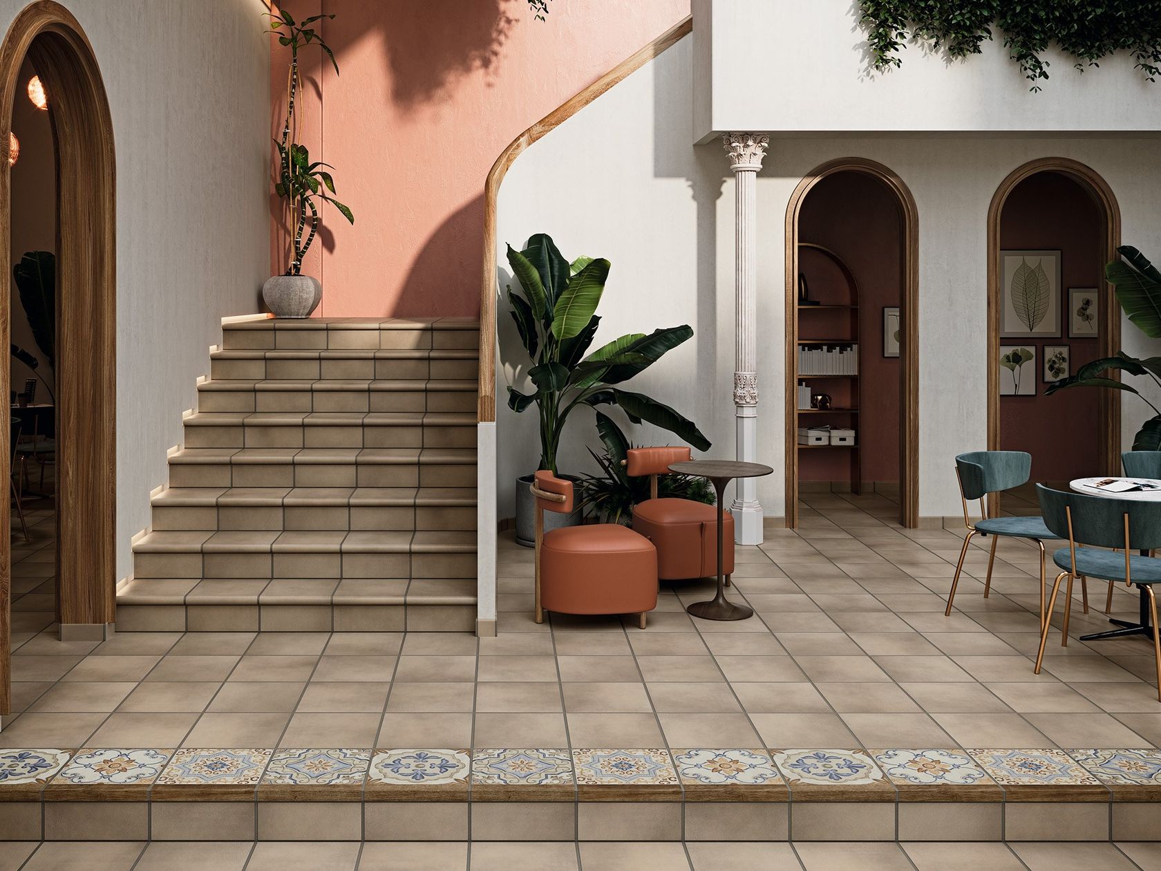 TEMPLO staircase cladding By Exagres