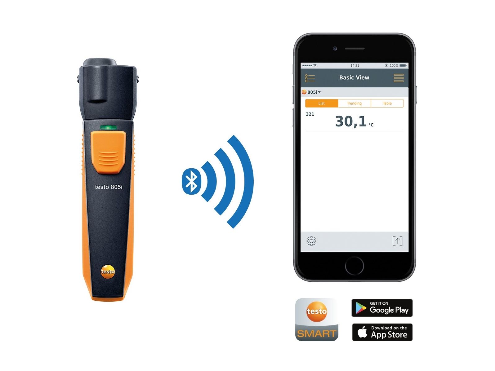 TESTO 805i Instrument de mesure, contrôle, thermographie, infrarouges ...