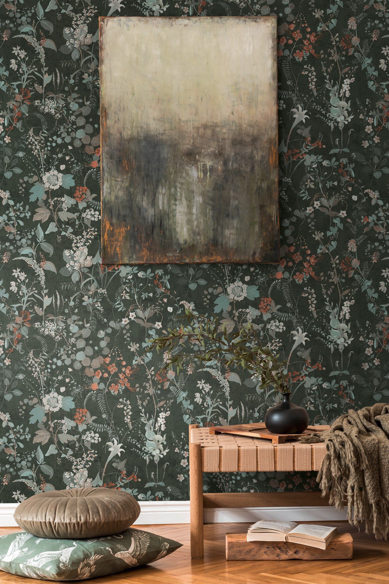 THE BOS - BATTLE OF STYLE Vinyl wallpaper with floral pattern By ...