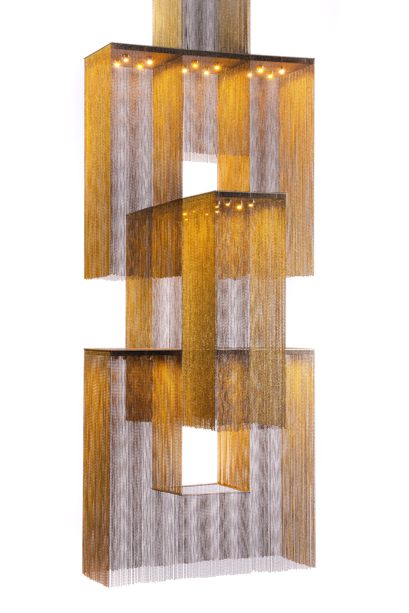 THE LINK LED chandelier By Willowlamp | design Adam Hoets